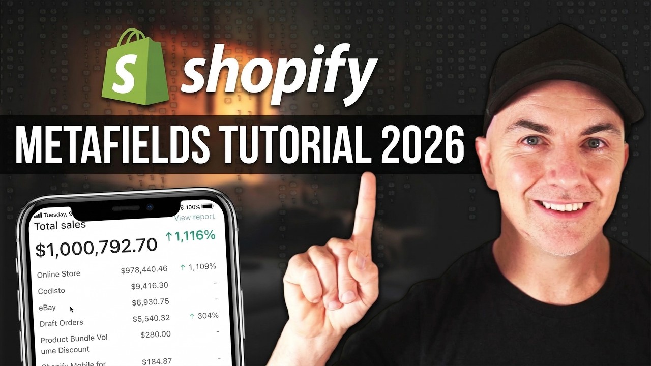 Shopify Metafields Tutorial For Beginners 2026 | Everything You Need To Know!