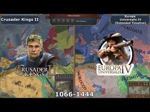 Steam Community :: Video :: Double Timelapse - CK2 vs EU4 (1066-1821)