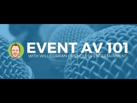 Basic Event Audio Visual Training With Will Curran