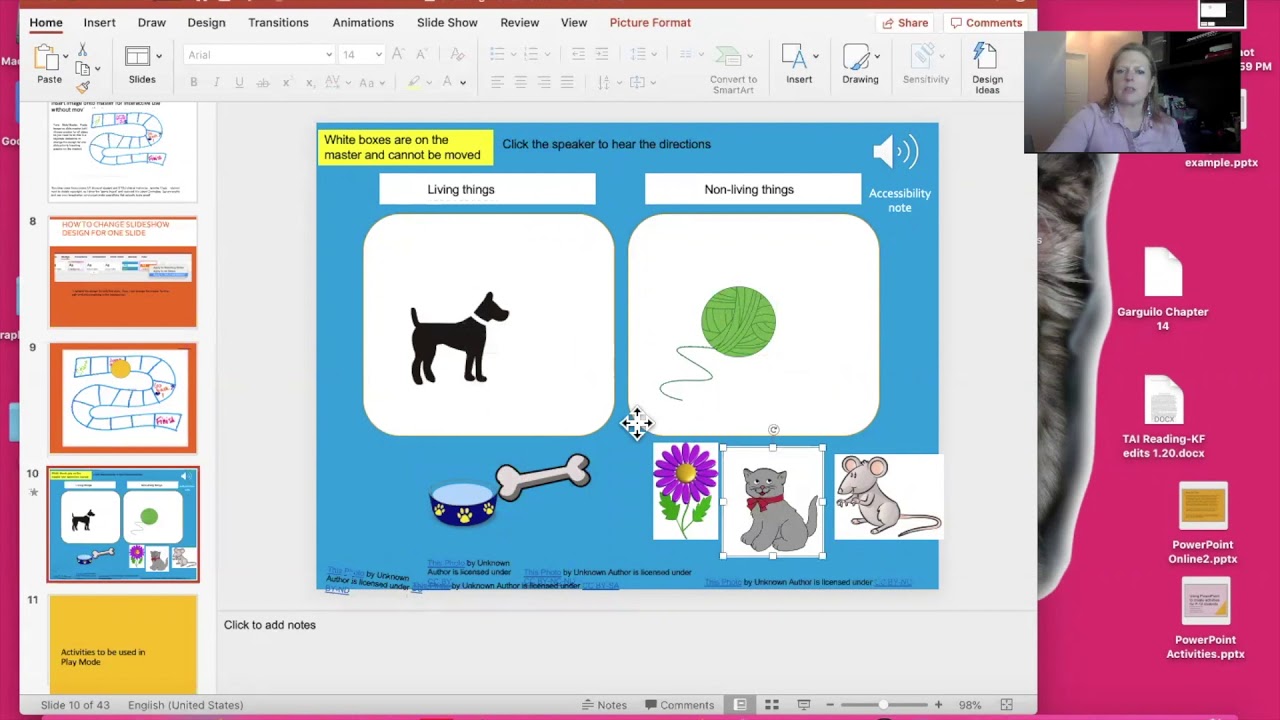 How to make interactive P-12 PowerPoint activities