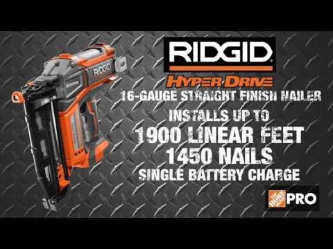 RIDGID Hyperdrive Brushless Finish Nailers - The Home Depot