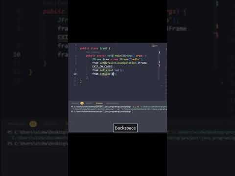 How to Master simple window fram with java swing