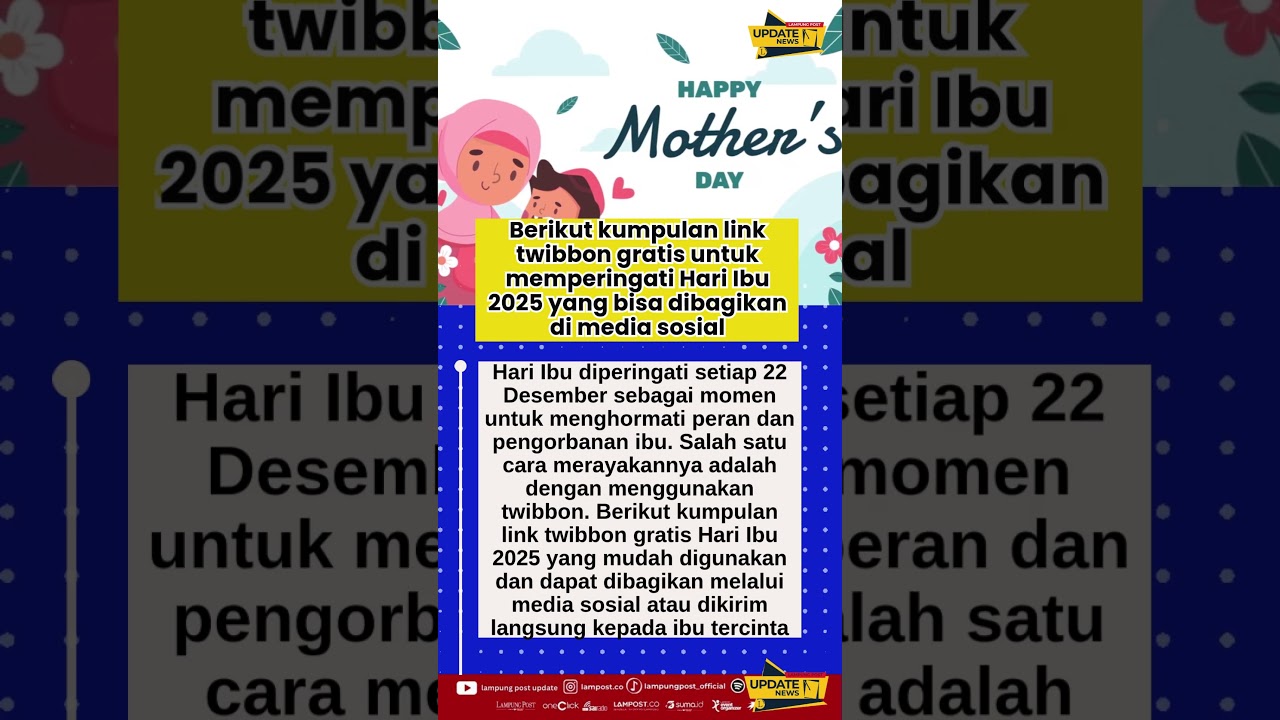 Kumpulan Link Twibbon Gratis Hari Ibu 2025, Cocok Dibagikan di Media Sosial