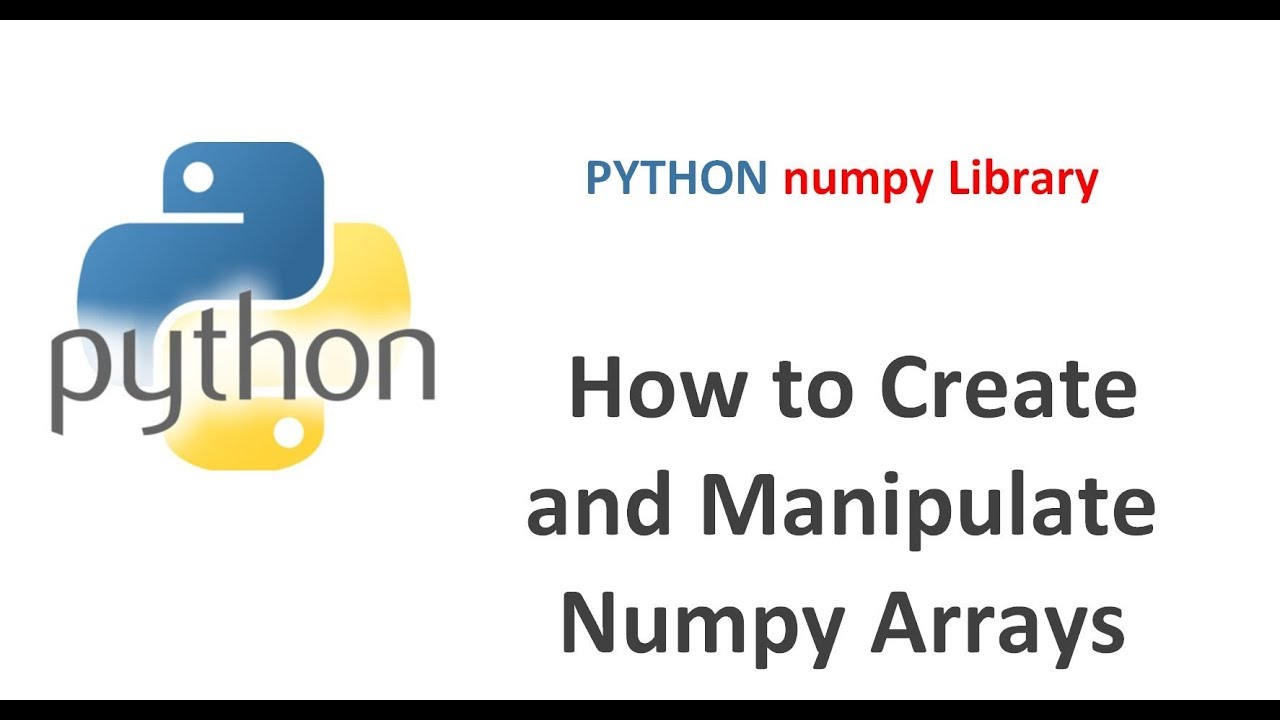 Python Numpy Tutorial | Introduction of numpy array | how to create numpy array from list and tuple