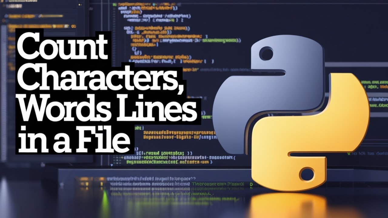How to Count Characters, Words, and Lines in a File with Python