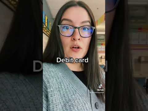 How to say debit card in Spanish. #randomspanish #learnspanish #spanishlessons