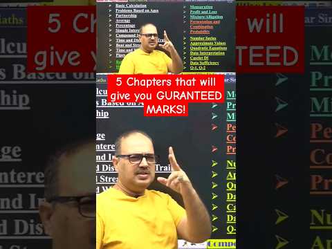 5 Chapters that will Guaranteed Give you Marks! #shorts #ibpspo #ibps