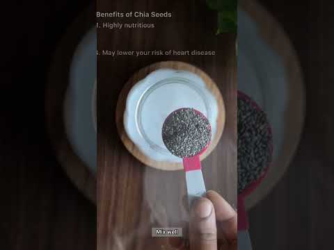 Chia pudding with coconut milk | Healthy 2 Ingredient Snack Recipes | Easy & Tasty