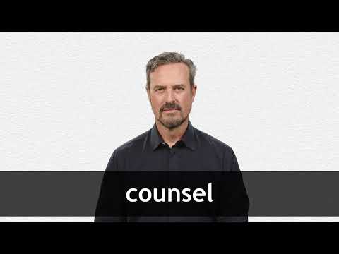 COUNSEL 释义 | 柯林斯英语词典