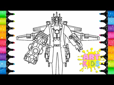 COLORING TITAN CAMERAMAN || SKIBIDI TOILET Coloring Pages