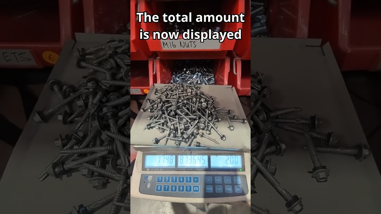 How to use a counting scale to quickly count products