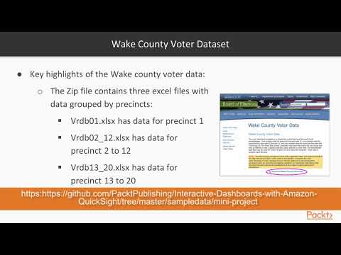 Learn Interactive Dashboards with Amazon QuickSight Mini Project Overview | packtpub com - Mind ...