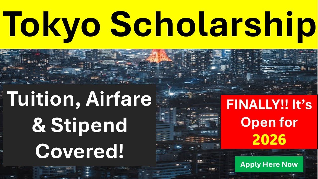 🎓 Fully Funded Tokyo Global Partner Scholarship 2026 | Masters & PhD in Japan. Apply Now