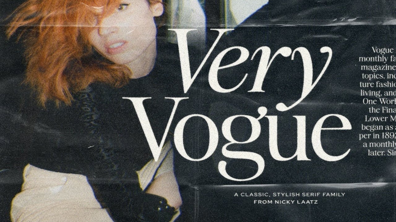 The Very Vogue Serif Family Font Free Download