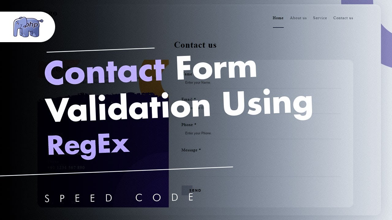 PHP Form Validation using Regular Expressions.