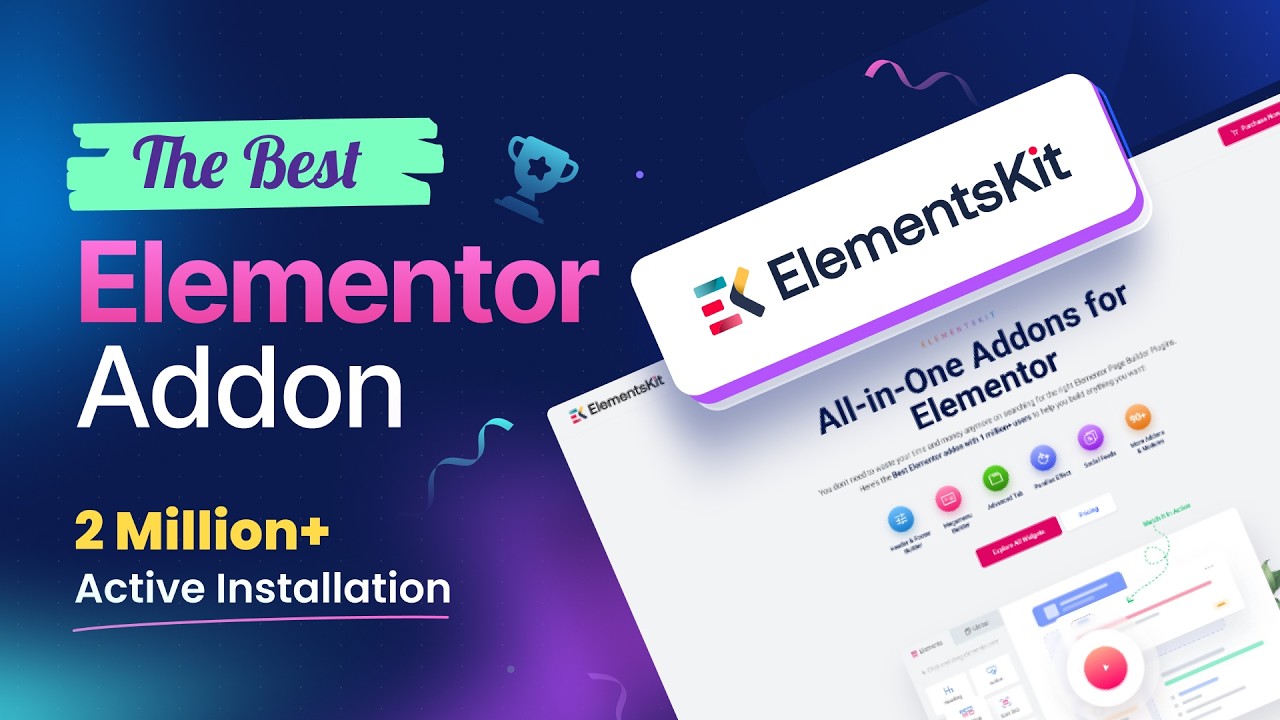 ElementsKit: The Best Elementor Addon with 2 Million+ Active Installs!
