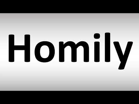 How to Pronounce Homily? | English Pronunciation Guide
