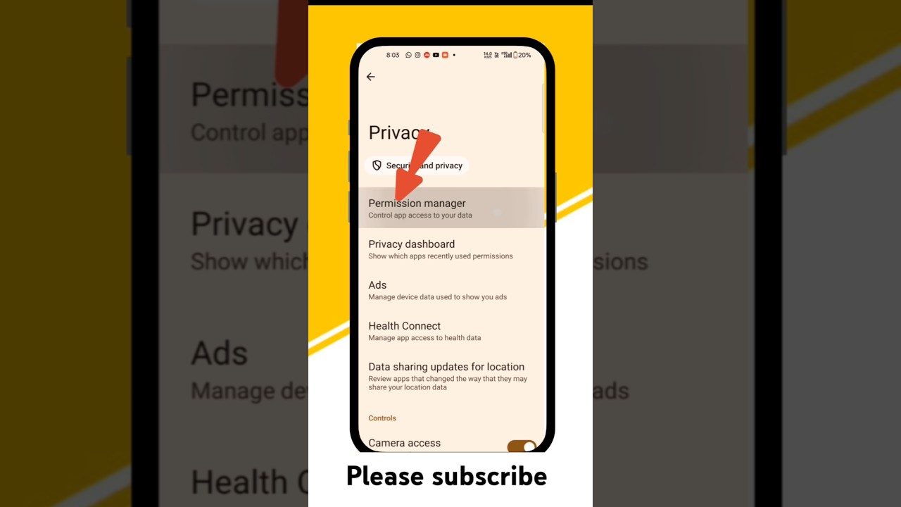Permission manager allow and deny app permission#shorts