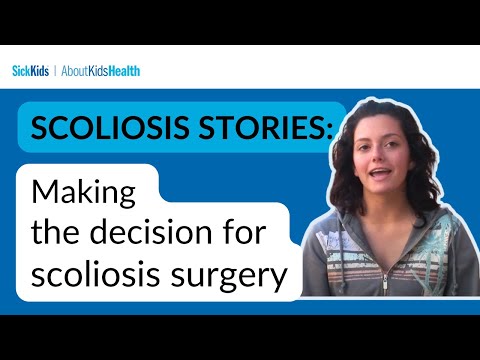 Scoliosis stories: What made you decide to have scoliosis surgery? | AboutKidsHealth at SickKids