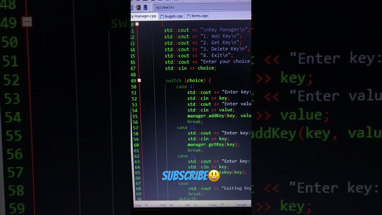 key manager IDE dev c++ #coding #cplusplus #ccompiler #cpp #devcpp