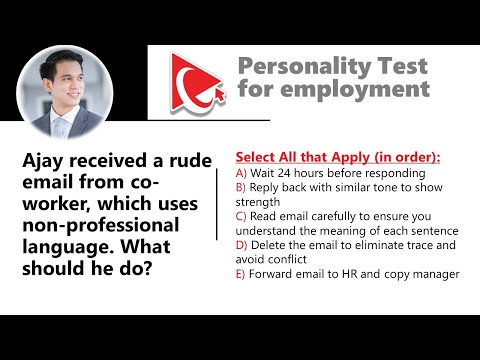 How to Pass PERSONALITY TEST FOR EMPLOYMENT - Questions and Answers with Solutions