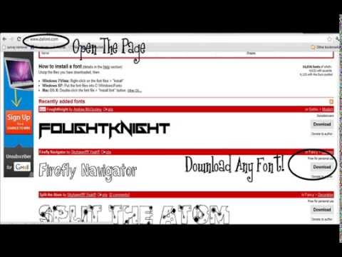 Add Fonts to Photoscape!!