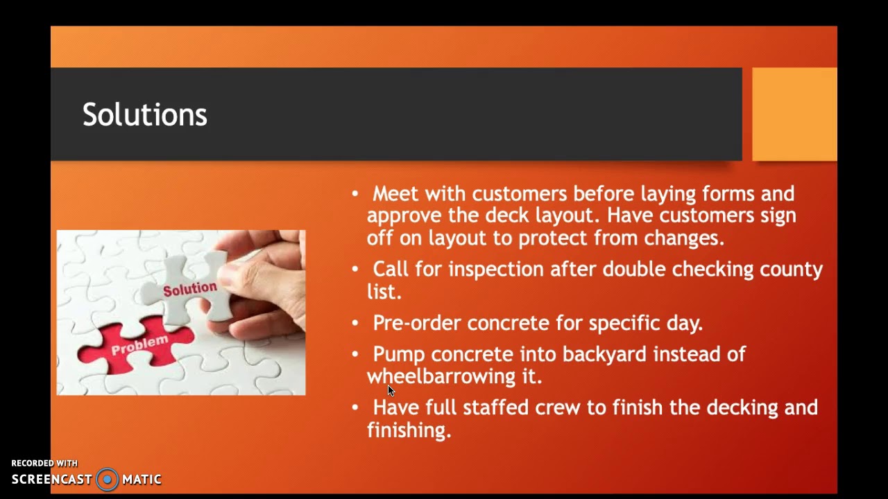 Process Improvement Plan - Deck Phase