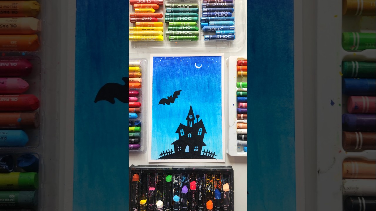 Easy oil pastel drawing for beginners