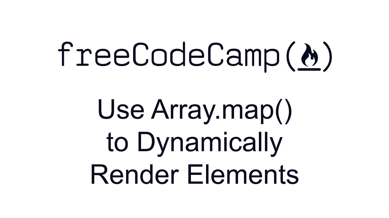 Use Array.map() to Dynamically Render Elements - React - Free Code Camp