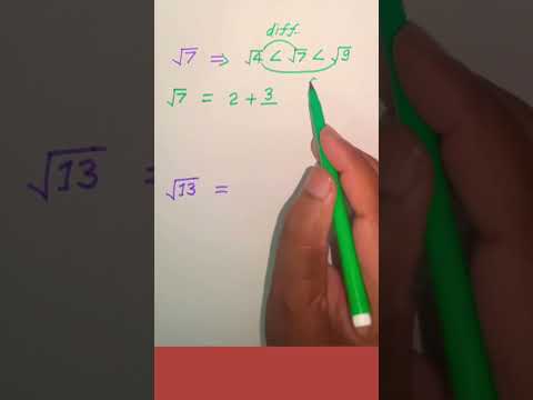 Nice square root math