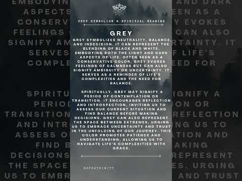 The Color Grey: Symbolism & Spiritual Meaning #grey #color #symbolism #meaning #learncolors #lesson