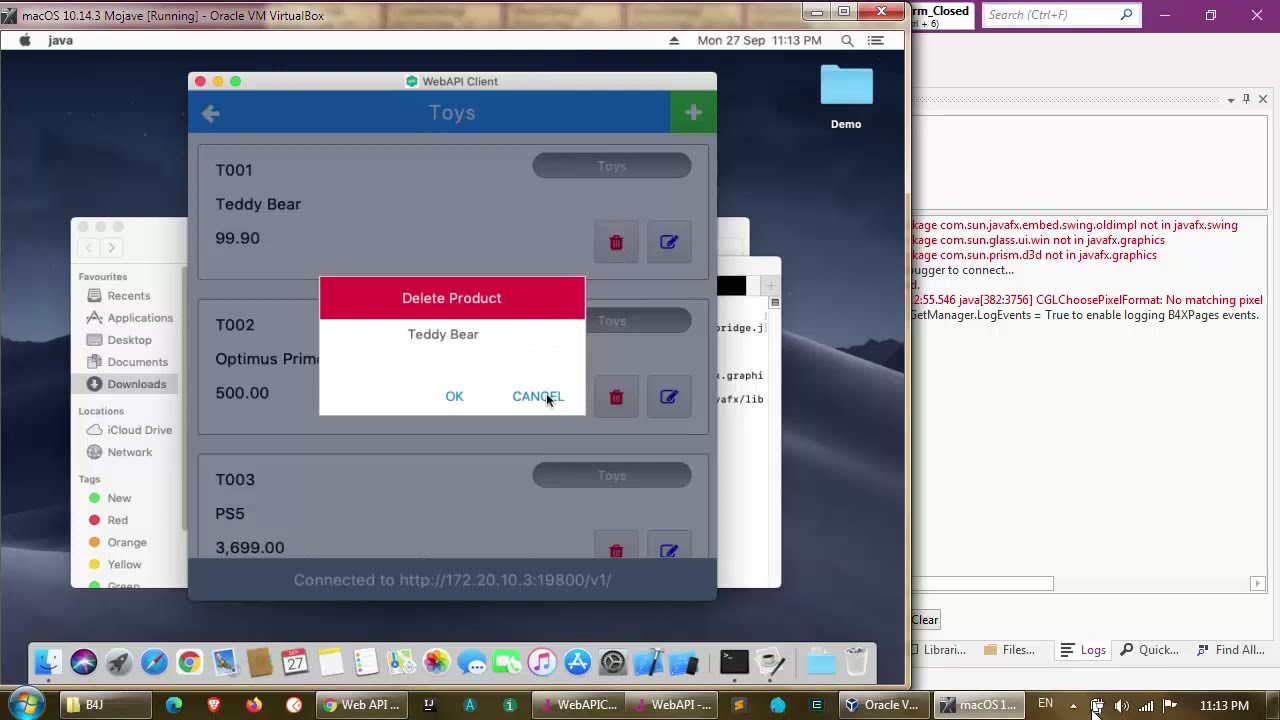 [B4X] (B4J) MacOS Web API Client App