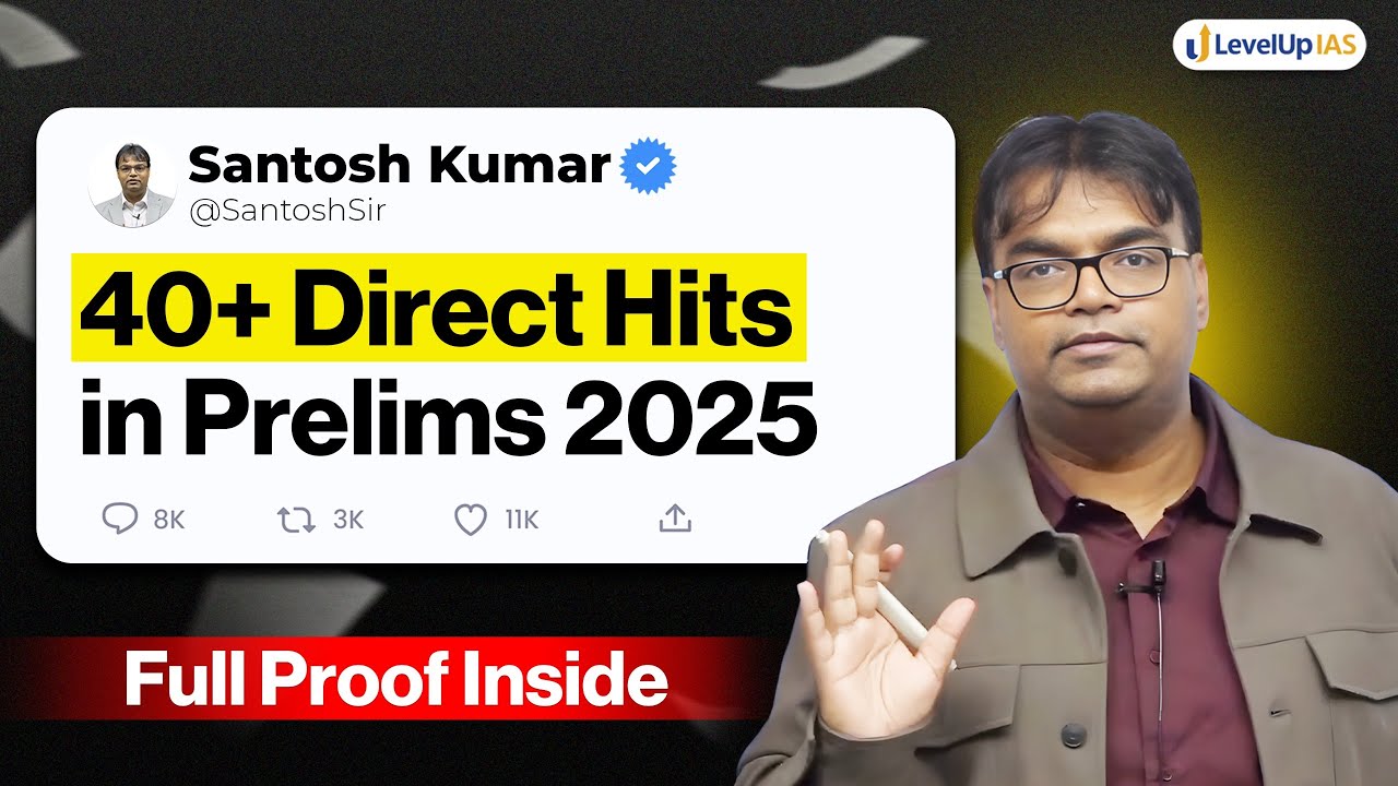 40+ Questions in UPSC Prelims 2025 Came Directly from Santosh Sir’s Classes