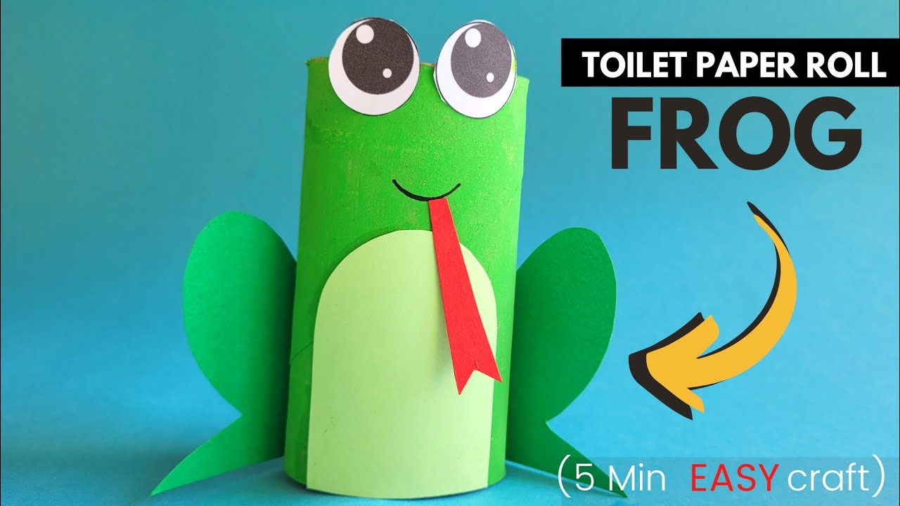 Toilet Paper Roll Frog Craft