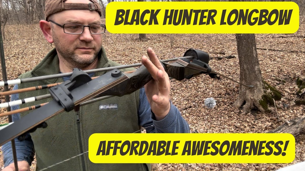 Black Hunter Longbow. Cheap. Accurate. Fun!
