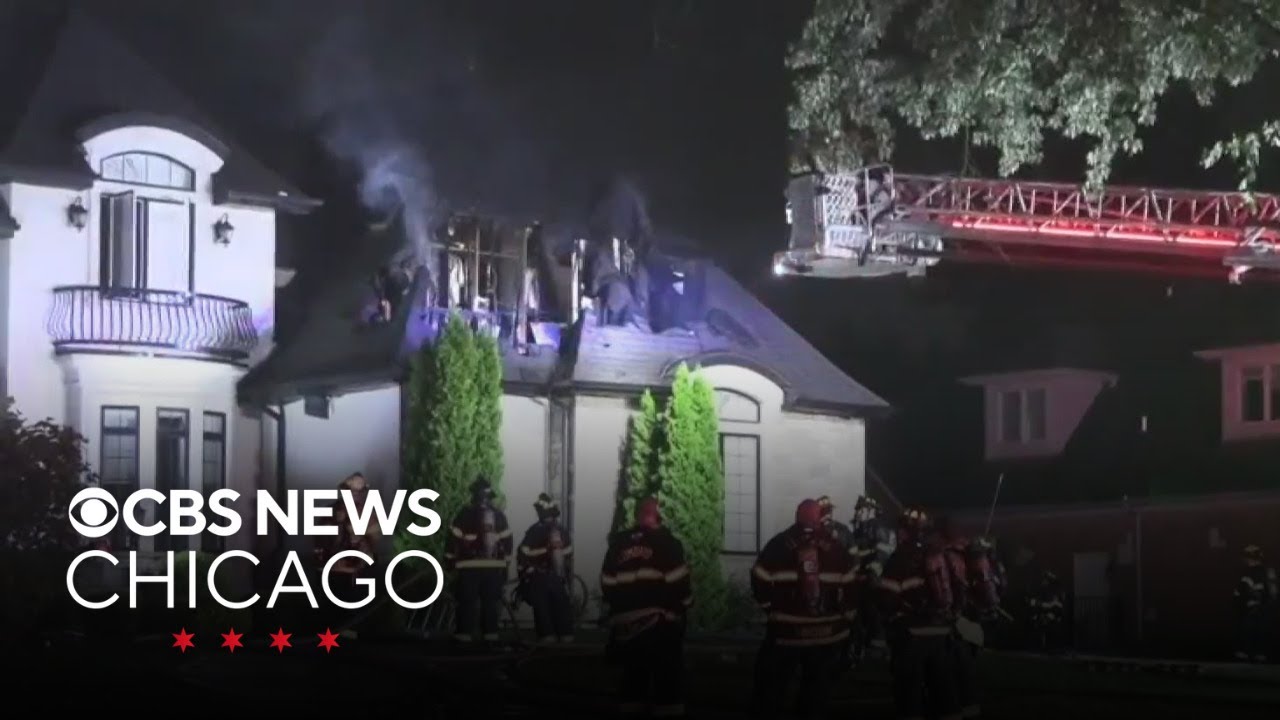 House catches fire after possible lightning strike in Downers Grove