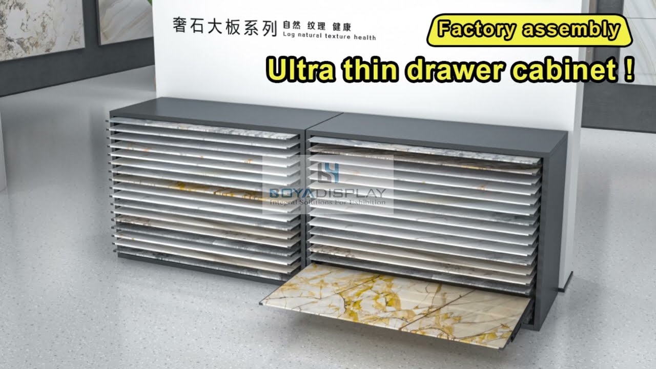New style tile sample drawer display cabinet - boyadisplays.com