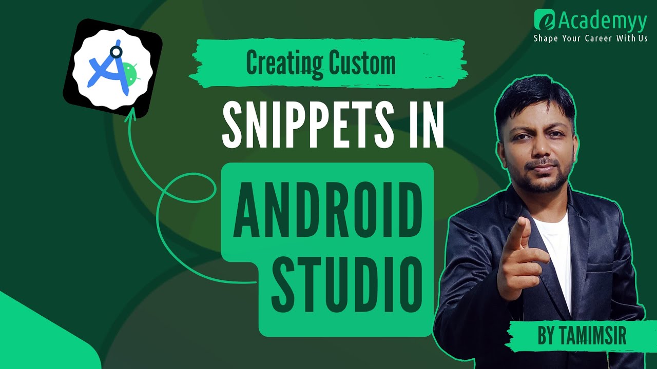 ⚡ How to Create Custom Code Snippets in Android Studio ✂️ | Boost Coding Speed 🚀