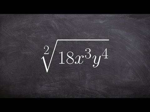 Learn how to simplify a radical expression with variables and a number