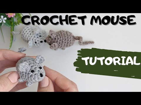 Crochet mouse. How to crochet an amigurumi mouse. Easy cat toys