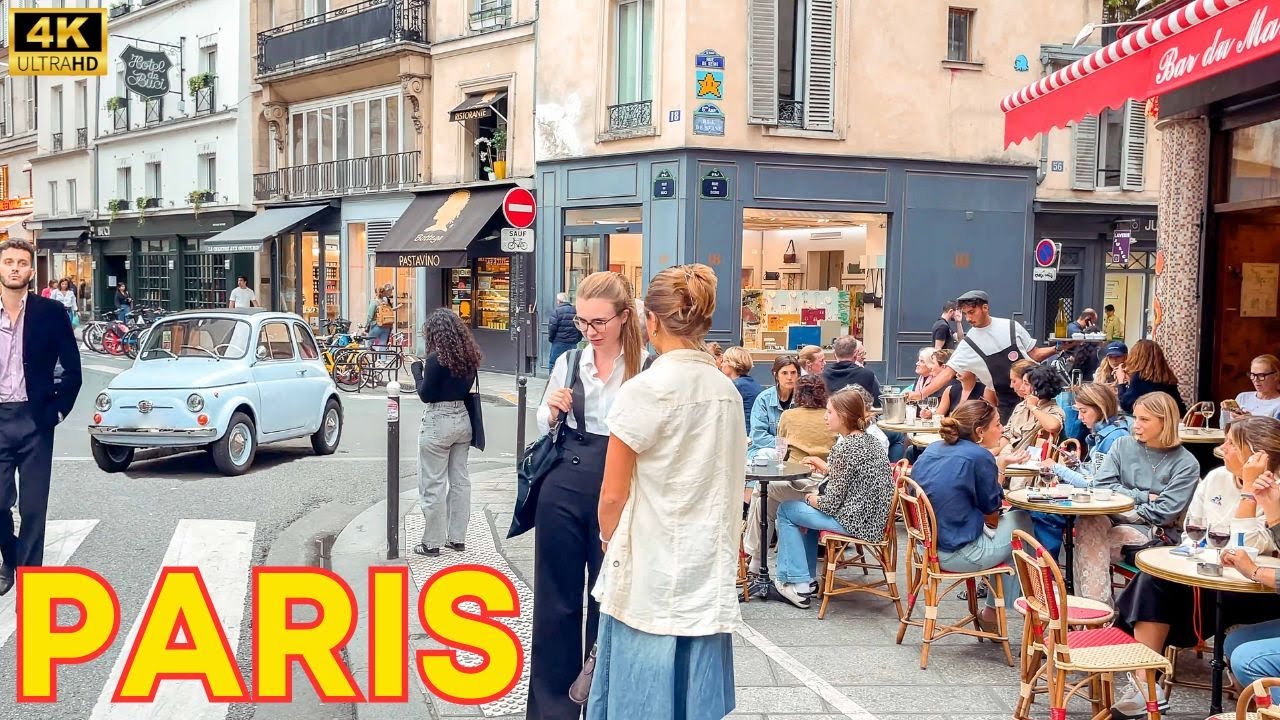Paris, France 🇫🇷 - Paris Evening Walk, September Stroll, Paris 4K With Captions!