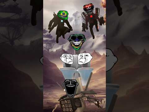 Troll face - skibidi toilet, speakerman, cameraman, triple toilet