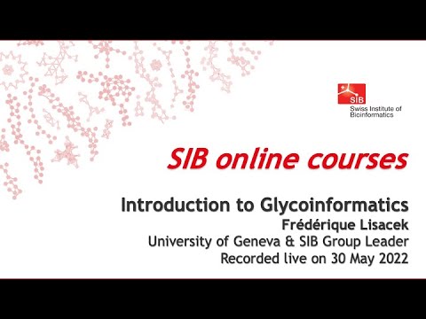 Introduction to Glycoinformatics (1 of 2)