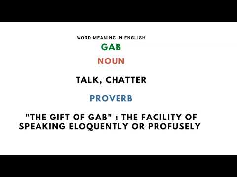 Gab (Word-meaning)