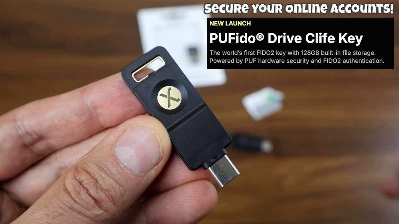 SecuX 2FA FIDO 2 Key with 128gb Storage : Securing Made Easy!