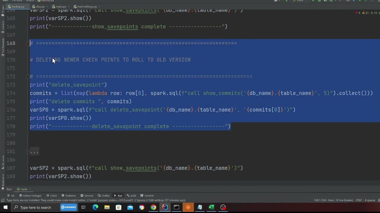 How to Rollback to Previous Checkpoint during Disaster in Apache Hudi using Glue 4.0 Demo