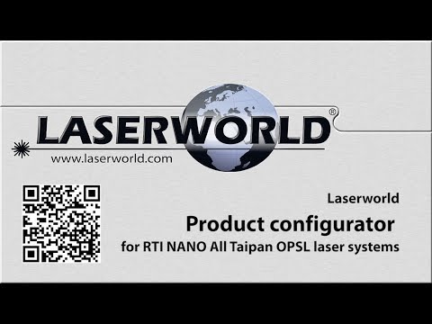 Product configurator for RTI NANO AT laser systems - OPSL All Taipan configuration