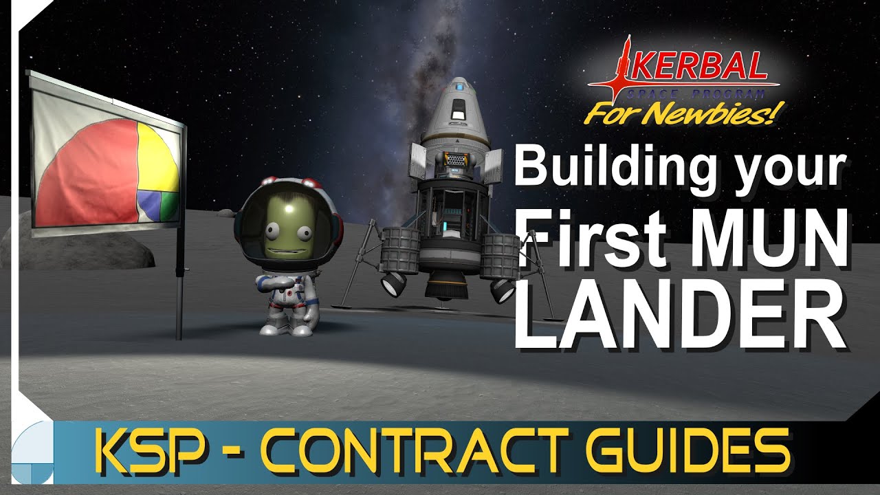 Low Tech Mun Landing | KERBAL SPACE PROGRAM Contract Tutorials