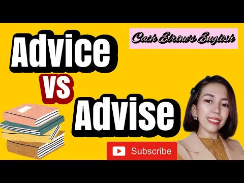 ADVICE VS ADVISE - WHAT'S THE DIFFERENCE? / CONFUSING WORDS