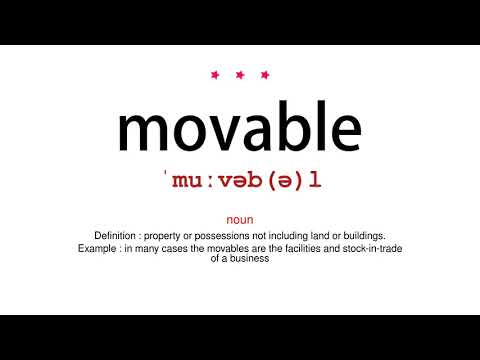 How to pronounce movable - Vocab Today